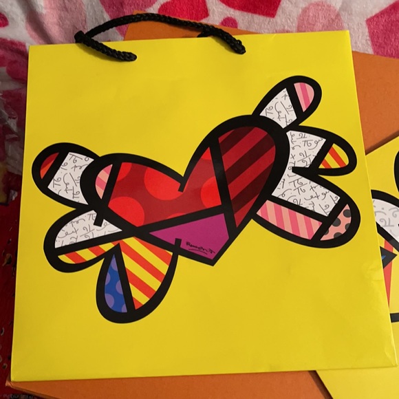 Romero Britto | Bags | Two Medium Romero Britto Signature Heart Bags | Poshmark